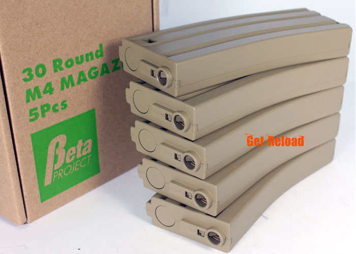 Beta-Project 30-Round M4 Mags in Dark Earth | Popular Airsoft: Welcome ...