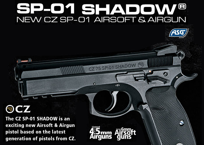 New ASG CZ SP-01 Shadow Pistol | Popular Airsoft: Welcome To The ...