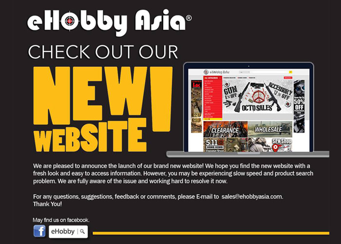 eHobby Asia Unveil Their New Website | Popular Airsoft: Welcome To The ...