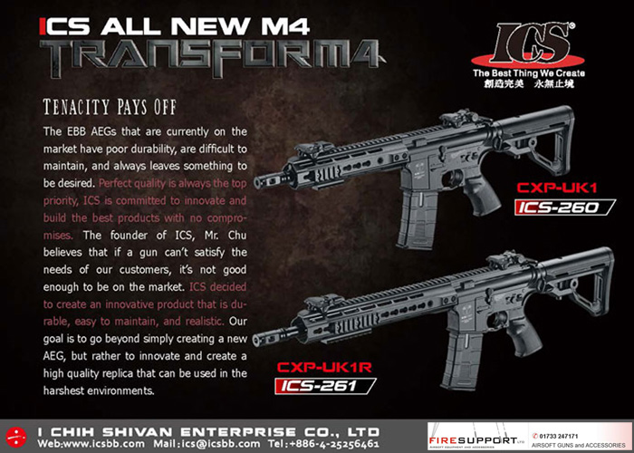 ICS Transform4 Series At Firesupport | Popular Airsoft: Welcome To The ...