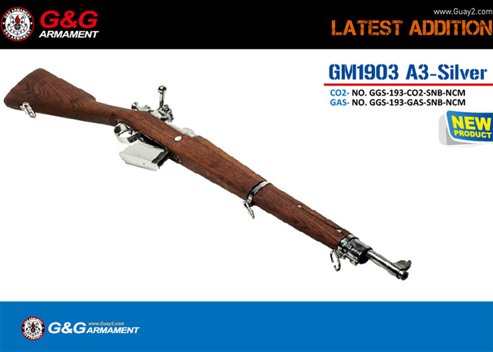 G&G New Release: GM1903 A3-Silver Rifle | Popular Airsoft: Welcome To ...