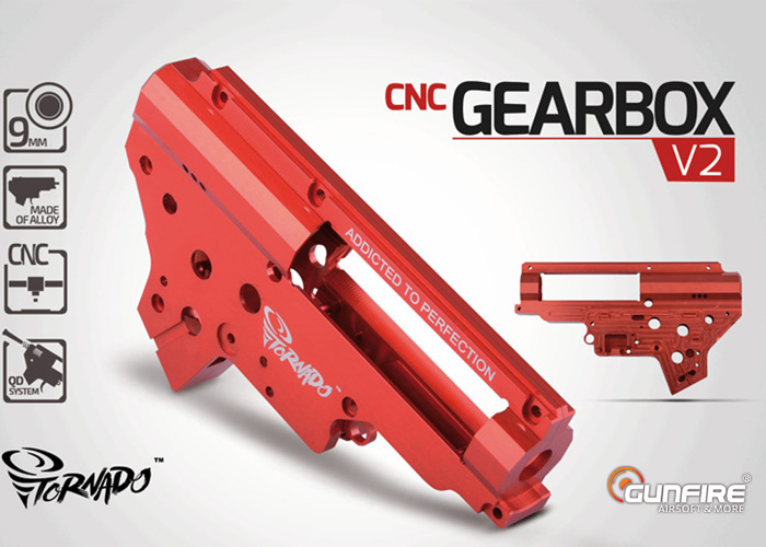 Tornado CNC Ver. 2 Gearbox Shell At Gunfire | Popular Airsoft: Welcome ...