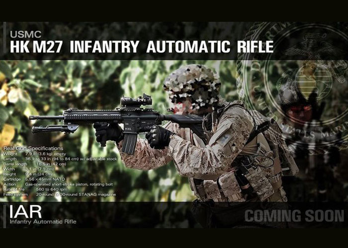 Umarex USMC M27 IAR GBB Rifle Pre-Order | Popular Airsoft: Welcome To ...