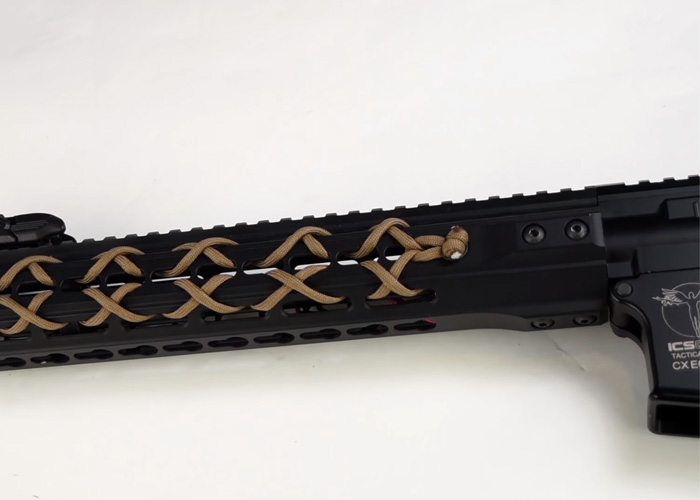 ICS Howto: Putting Paracord On Handguard | Popular Airsoft: Welcome To ...