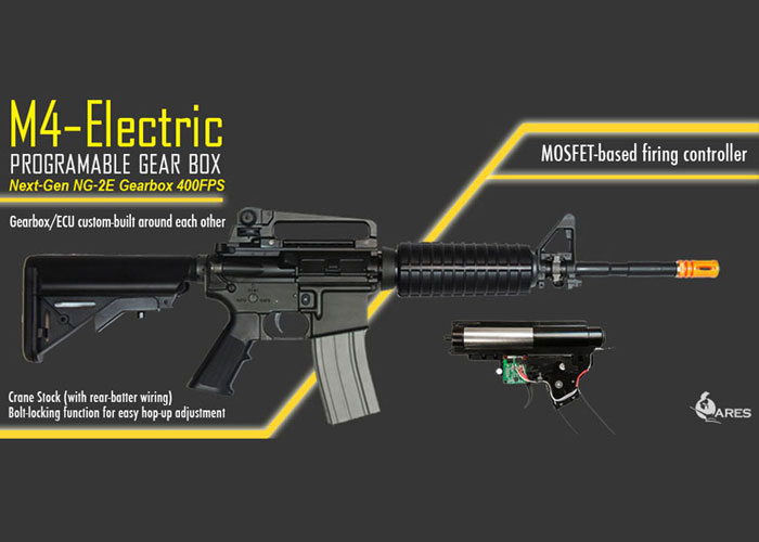 ARES M4e Carbine w/ Programmable Gearbox | Popular Airsoft: Welcome To ...