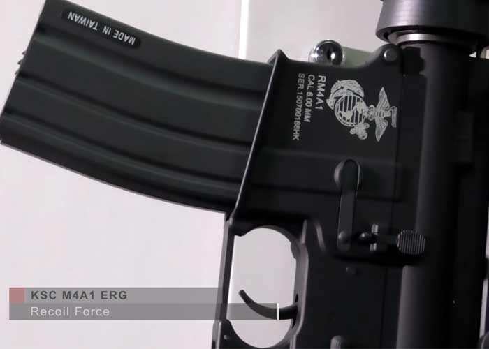 KSC M4A1 ERG Recoil Force Quick Demo | Popular Airsoft: Welcome To The Airsoft World