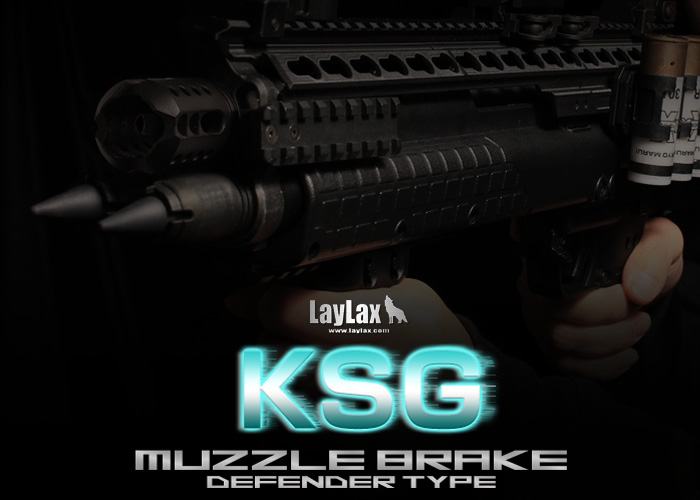 Defender Type Muzzle Brake For KSG | Popular Airsoft: Welcome To The ...