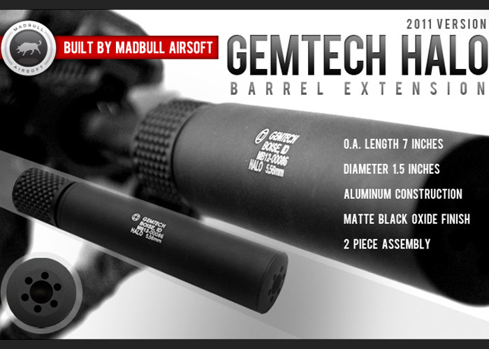 MadBull 2011 Gemtech Halo Mock Suppressor | Popular Airsoft: Welcome To ...