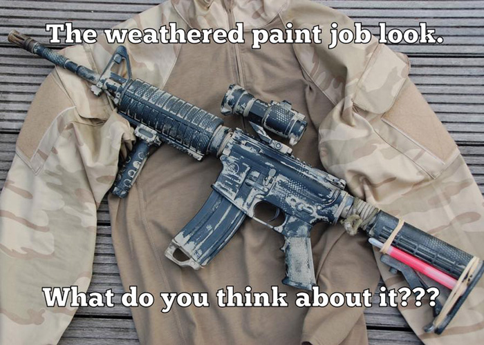 One Grunt's Opinion On Custom Weathered Look On Airsoft Guns | Popular ...