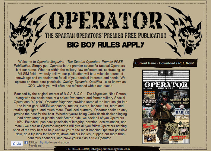 Nick Petrus is Back with Operator Magazine | Popular Airsoft: Welcome ...