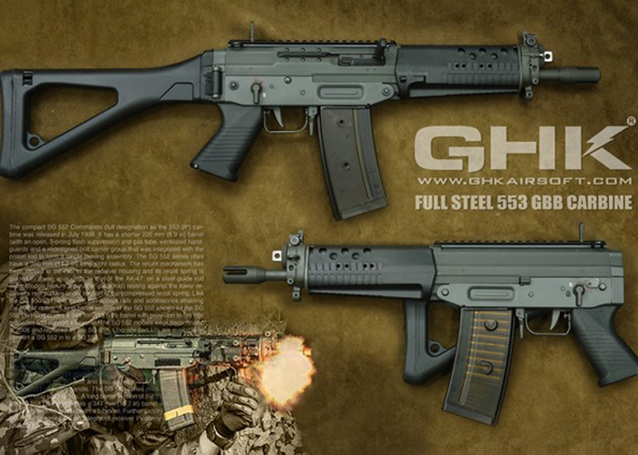 GHK 553 GBB Rifle At Papago Arms | Popular Airsoft: Welcome To The ...
