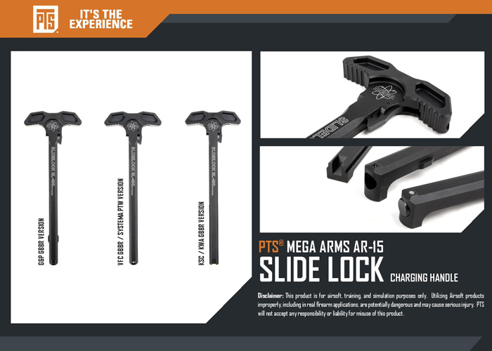PTS Mega Arms Slide Lock Charging Handle | Popular Airsoft: Welcome To ...