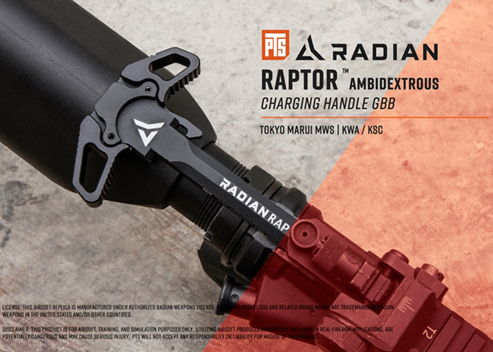 PTS Radian Raptor Charging Handle GBB | Popular Airsoft: Welcome To The ...