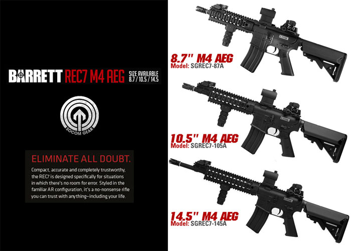 Fully Trademarked Barrett REC7 AEGs | Popular Airsoft: Welcome To The Airsoft World