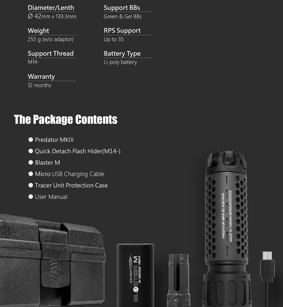 Acetech Predator MKIII Tracer Unit At Airsoft Atlanta | Popular Airsoft ...