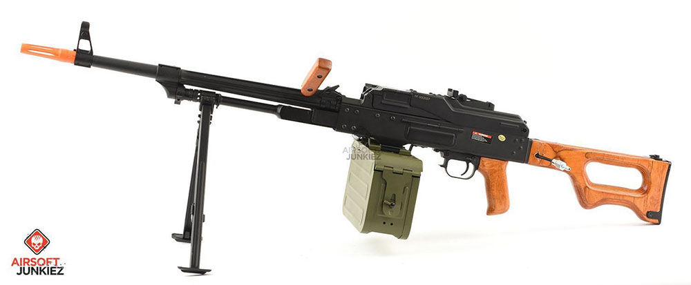 Airsoftjunkiez Custom HPA PKM Airsoft Machine Gun | Popular Airsoft ...