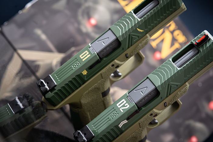 Bang Bang RWC G Zion Cerakote ZKU-II Green EXA 01 Pistol | Popular ...