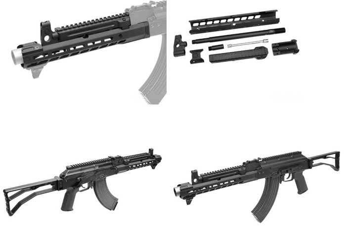 SLR ION Lite M-Lok Handguard Kits & AK Folding Stock For GHK | Popular ...