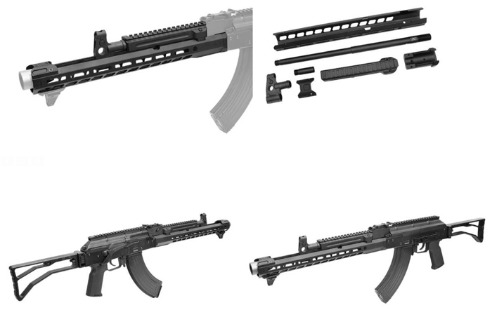 SLR ION Lite M-Lok Handguard Kits & AK Folding Stock For GHK | Popular Airsoft: Welcome To The ...