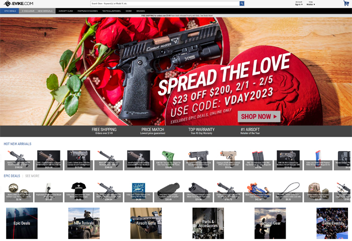 Evike.com Valentine's Sale 2023 | Popular Airsoft: Welcome To The ...
