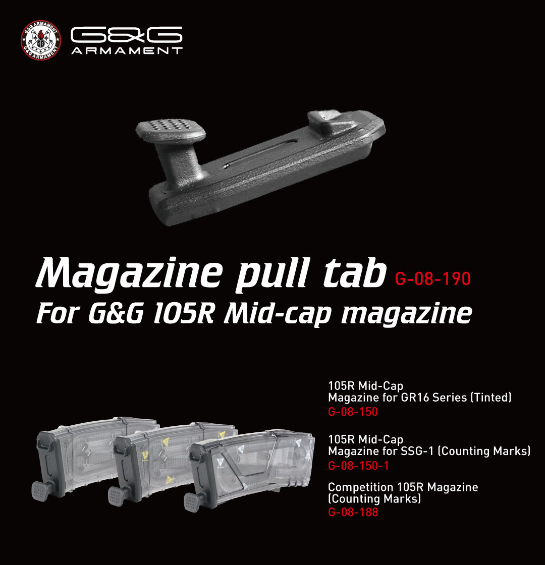 G&G Pull Tab For 105R Mid-Cap Magazine | Popular Airsoft: Welcome To ...