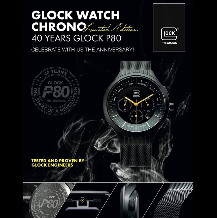 Glock Releases Limited Edition Watches Celebrating 40 Years Of The P80 ...