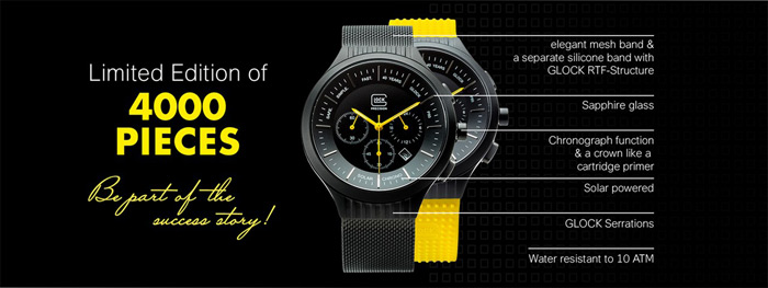 Glock Releases Limited Edition Watches Celebrating 40 Years Of The P80 ...