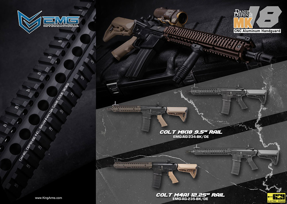 EMG Colt Licensed Daniel Defense M4A1 SOPMOD Block 2 & MK18 AEGs ...