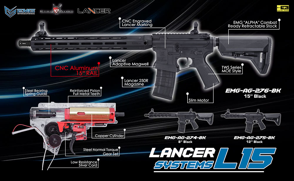 EMG Lancer Systems Licensed L15 Defense AEG | Popular Airsoft: Welcome ...