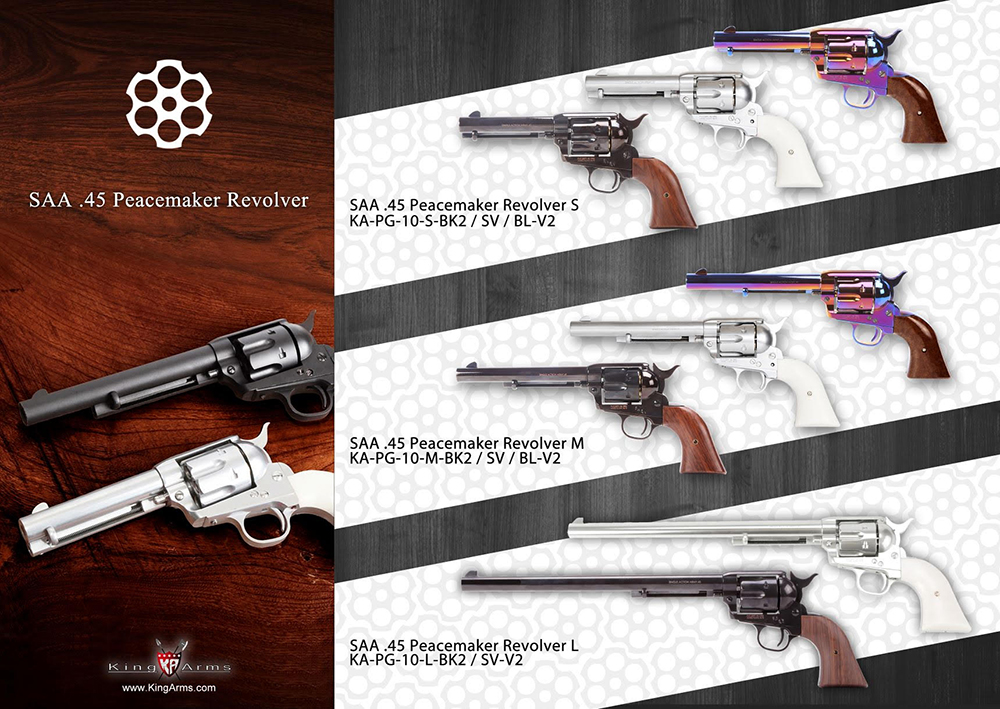 King Arms SAA .45 Peacemaker 11" Revolver Now Available | Popular ...