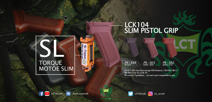 LCK Slim Pistol Grips From LCT Airsoft | Popular Airsoft: Welcome To ...