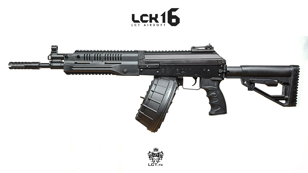 LCT Airsoft LCK-16 With 2000rds Drum Mag | Popular Airsoft: Welcome To The Airsoft World