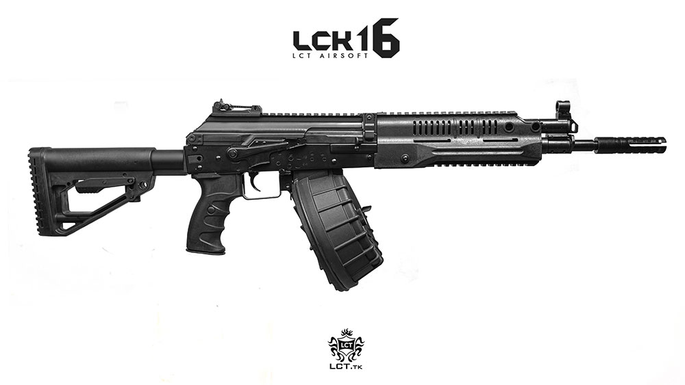 LCT Airsoft LCK-16 With 2000rds Drum Mag | Popular Airsoft: Welcome To The Airsoft World