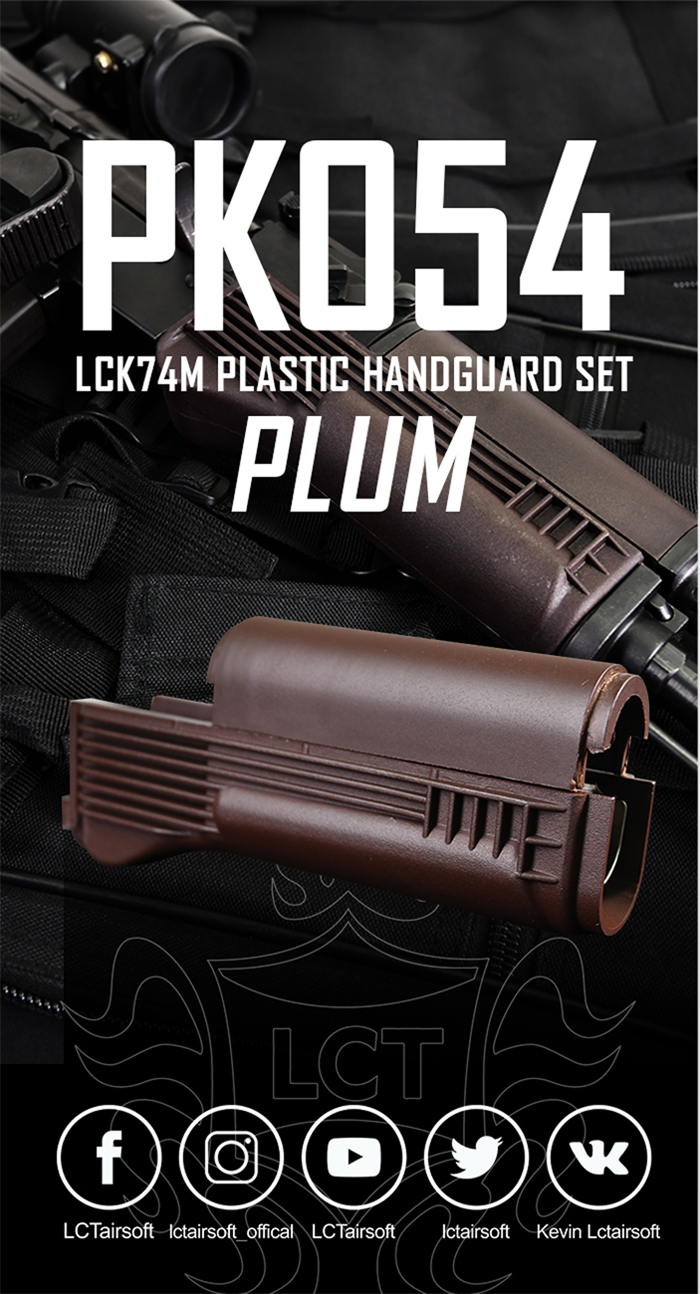 LCT Airsoft PK-054 LCK74M Plastic Plum Handguard Set Available ...