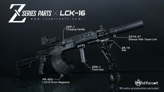 LCT Airsoft LCK-16 Z Series Parts & Tracer Unit | Popular Airsoft: Welcome To The Airsoft World