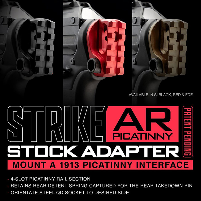 Strike Industries Strike AR Picatinny Stock Adapter | Popular Airsoft ...