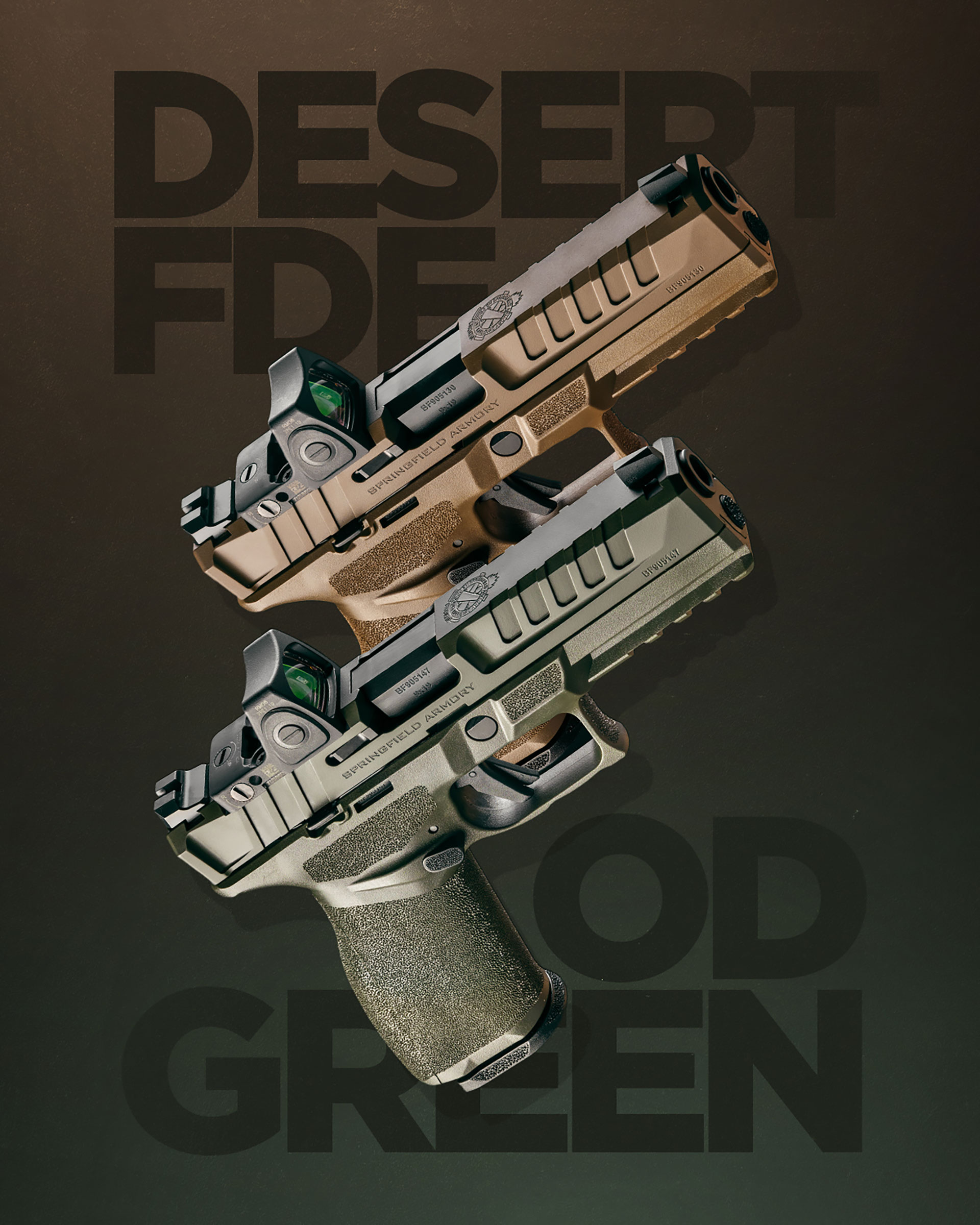 Springfield Armory's Echelon 9mm Pistol Now In Desert FDE & OD Green ...
