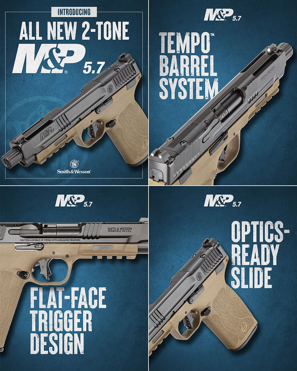 Smith & Wesson Adds A Two-Tone Black & FDE Version To Its M&P 5.7 ...