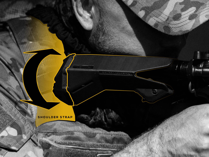 Valiant Dynamics' EvolvR Combat Stock Keeps The Rifle On Your Shoulder ...