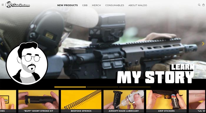 Waldo Customs Website Is Now Live | Popular Airsoft: Welcome To The ...