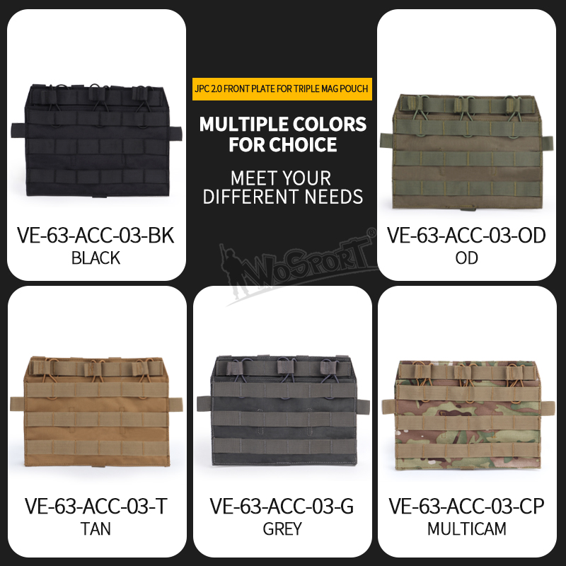 WoSport JPC 2.0 Front Triple Package | Popular Airsoft: Welcome To The Airsoft World